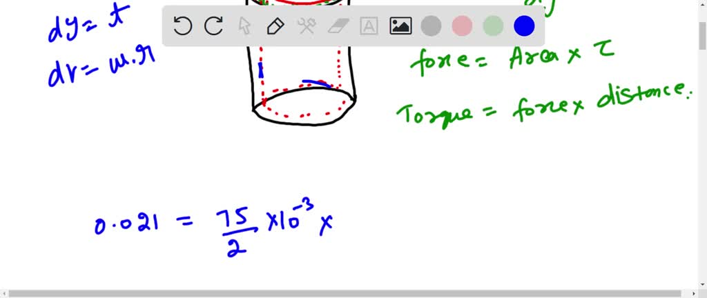 SOLVED: A concentric cylinder viscometer may be formed by rotating the ...