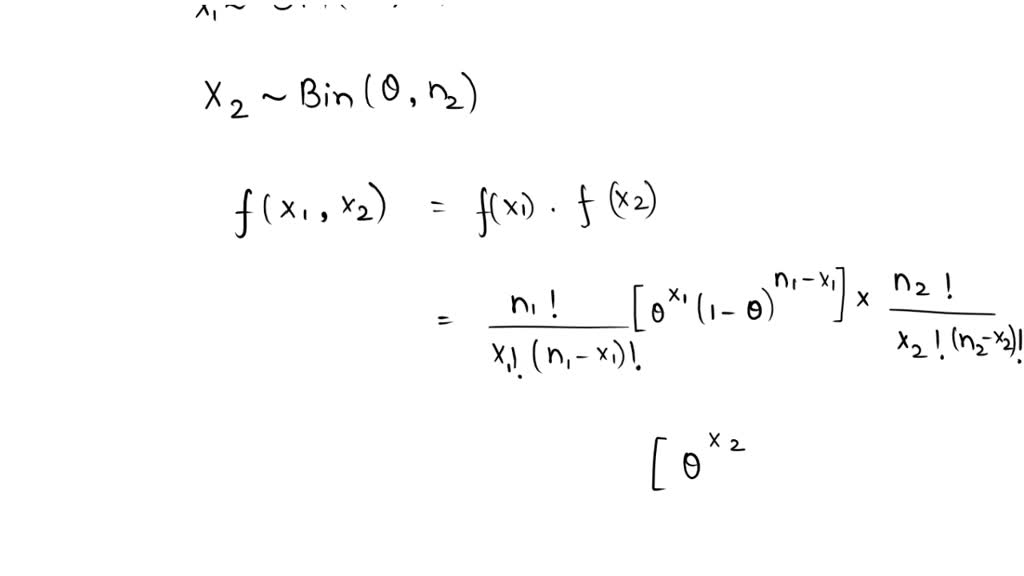 SOLVED: If X1 and X2 are independent random variables having binomial ...