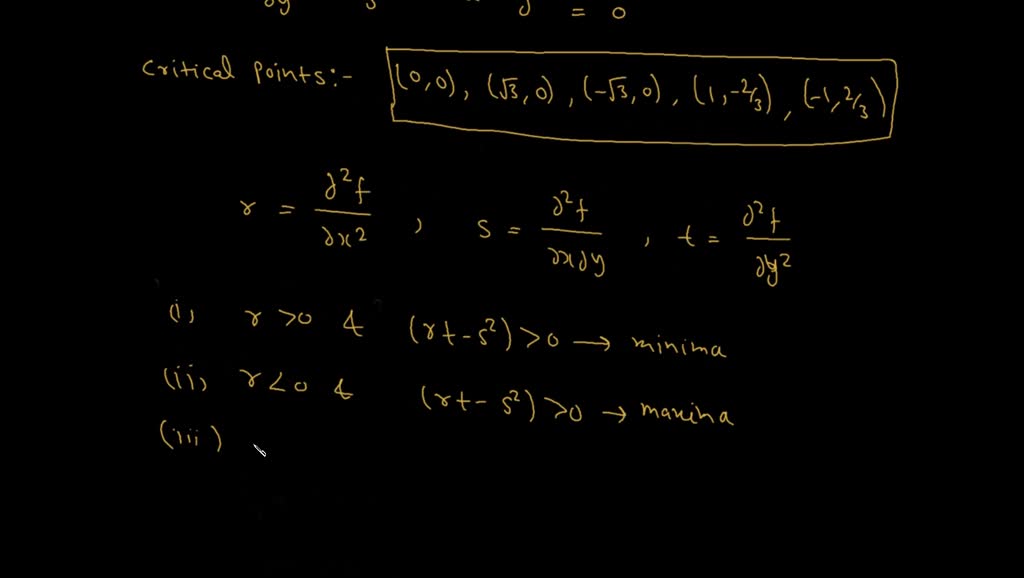 SOLVED: Question 3 Find a classify all critical points of the function ... SOLVED: Question 3 Find a classify all critical points of the function ...