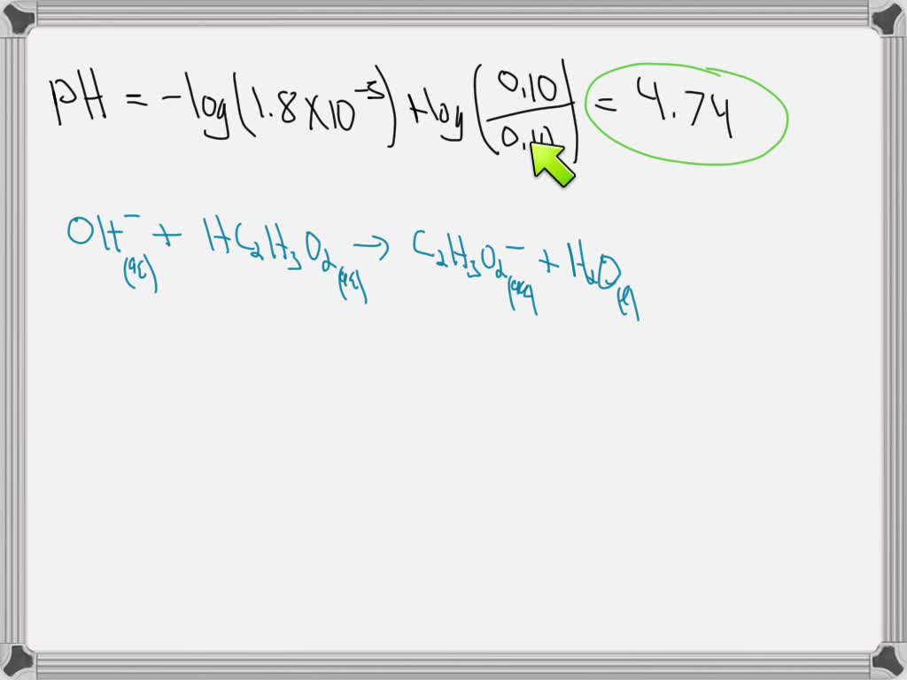 SOLVED: A 50.0 mL buffer solution containing 0.10 M acetic acid and 0.10 M sodium acetate is ...