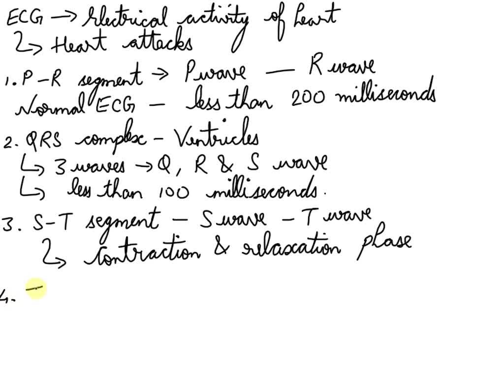 SOLVED: 9) Analyze the following ECG Component data Explain the changes ...
