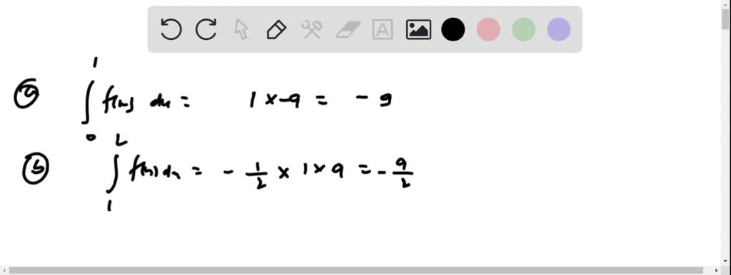 A graph of f(x) is shown above Using' the geometry of the graph, evaluate the definite integrals ...