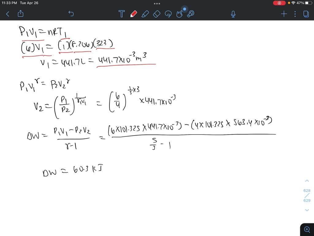 SOLVED: Question 17 1 pts Consider one mole of an ideal gas at ... SOLVED: Question 17 1 pts Consider one mole of an ideal gas at ...