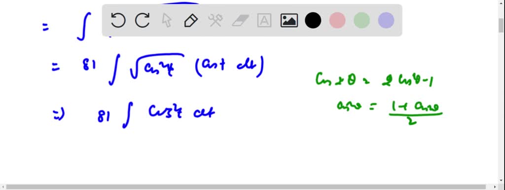 SOLVED: Evaluate the integral using the indicated trigonometric ...