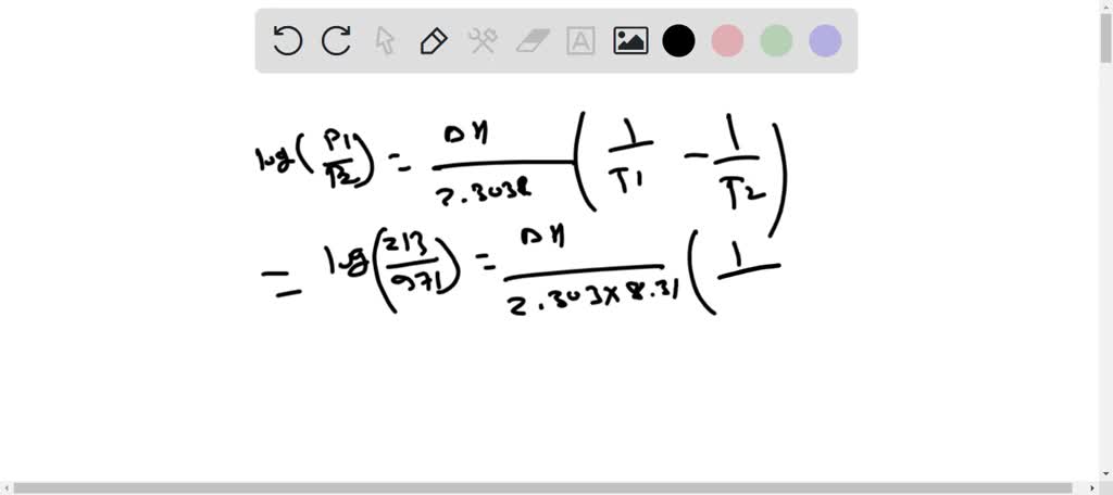 SOLVED: Carbon tetrachloride, CCl4, has a vapor pressure of 213 torr at ...