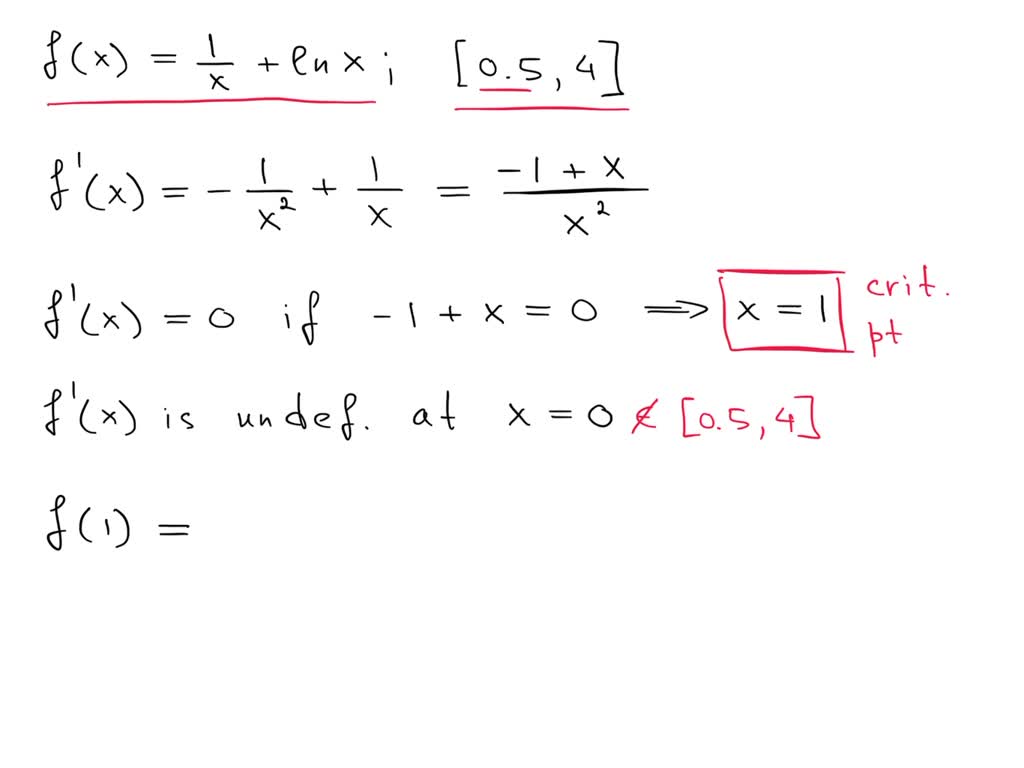 SOLVED: Find the absolute maximum and minimum values of the following ...