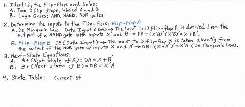 6. For the following sequential circuit, find the next-state...