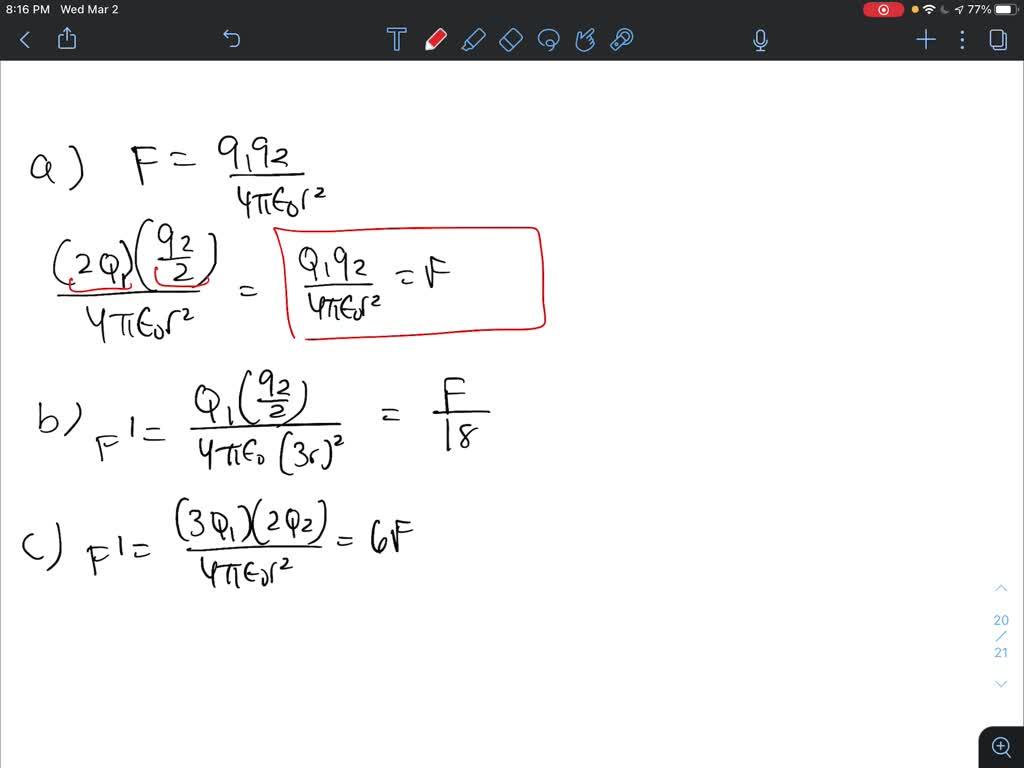 SOLVED: Two charges, Q1 and Q2, are separated by a distance, d, and ...