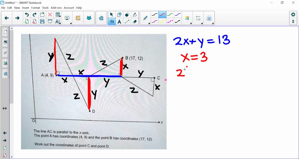 A pattern is made from four congruent right-angled triangles B (17 , 12 ...