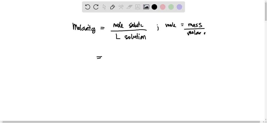 SOLVED: Calculate the Molarity of a solution prepared by dissolving 1.56 g of gaseous HCL enough ...