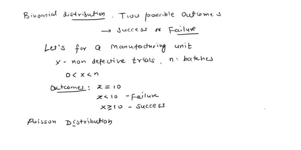 SOLVED: The binomial and Poisson distributions are two different ...