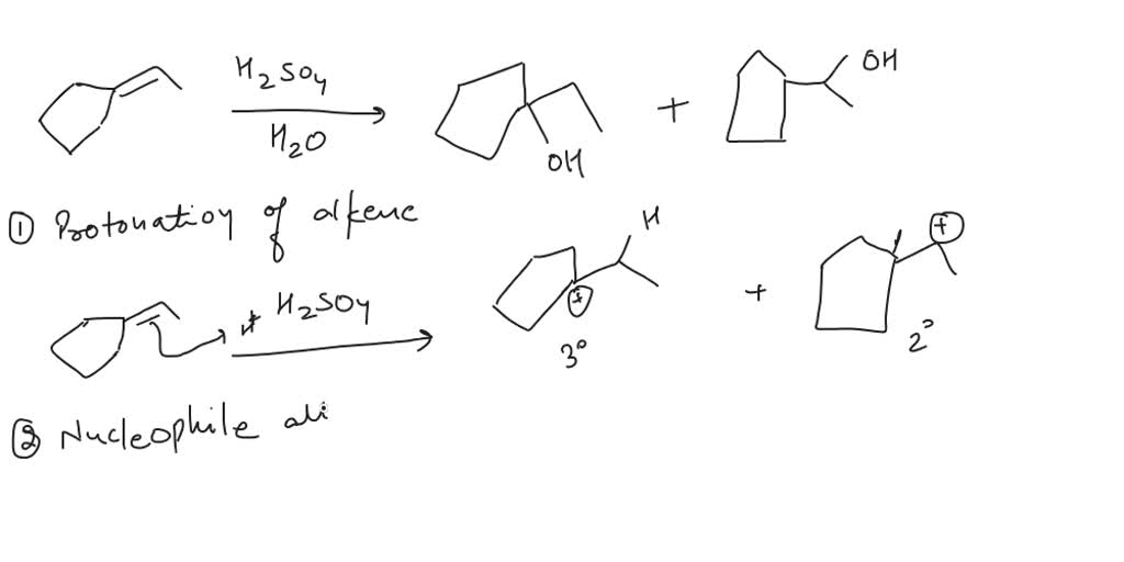 SOLVED: Elucidate the reaction mechanism of acid-catalyzed hydration of ...