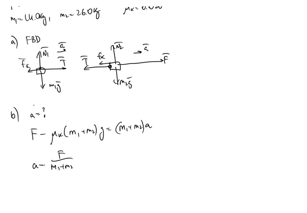 SOLVED: Q5.Two-Block System 0/2 points (ungraded) Consider the two blocks below. The larger ...