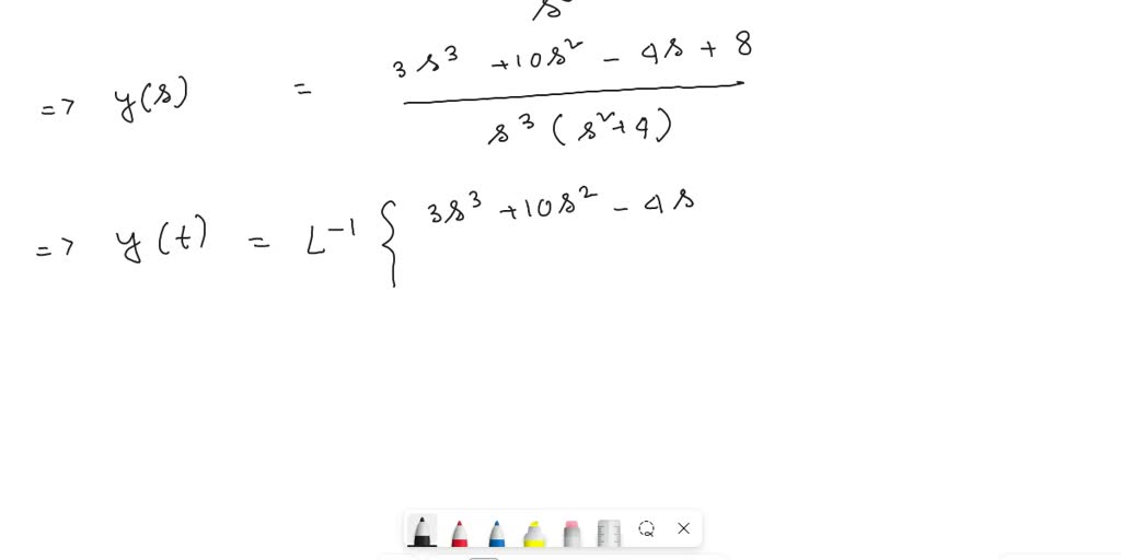 Solved 6 Solve The Given Initial Value Problem Using The Method Of Laplace Transforms A Y