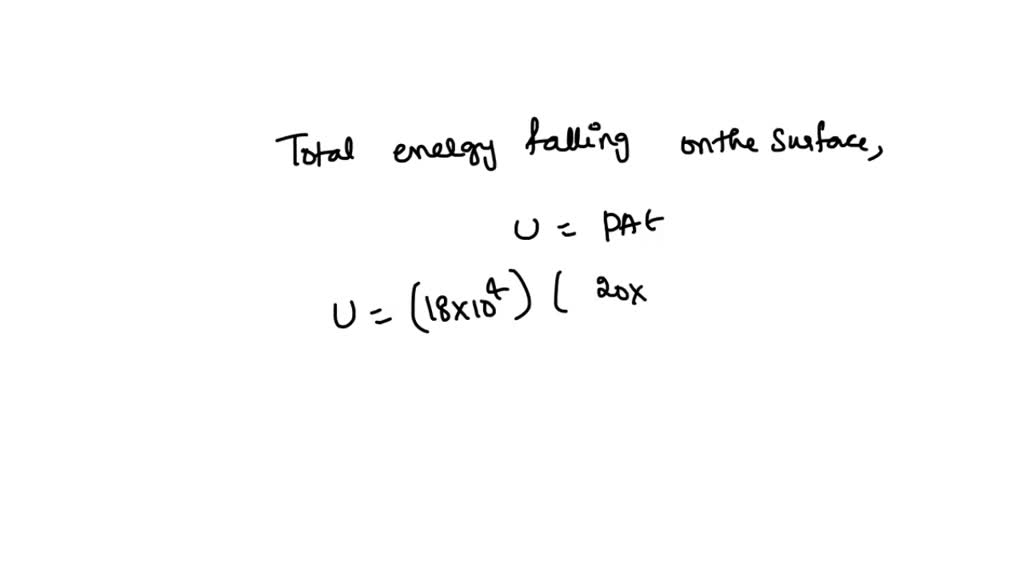 SOLVED:Light with an energy flux of 18w/cm2 falls on a non-reflecting ...
