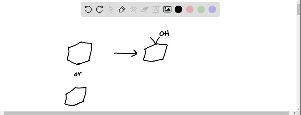 Draw the structure of two alkenes that would yield 1-methylcyclohexanol ...