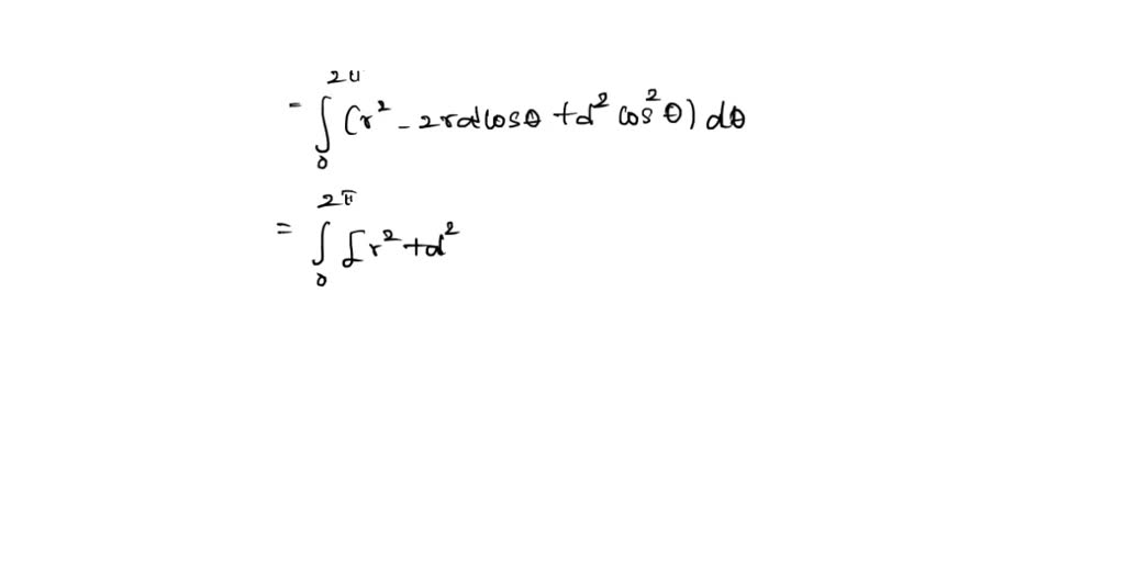 SOLVED: Let P be a point at a distance d from the center of a circle of radius r. The curve ...