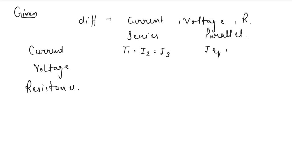 SOLVED: Make a chart that will explain the difference between parallel ... SOLVED: Make a chart that will explain the difference between parallel ...
