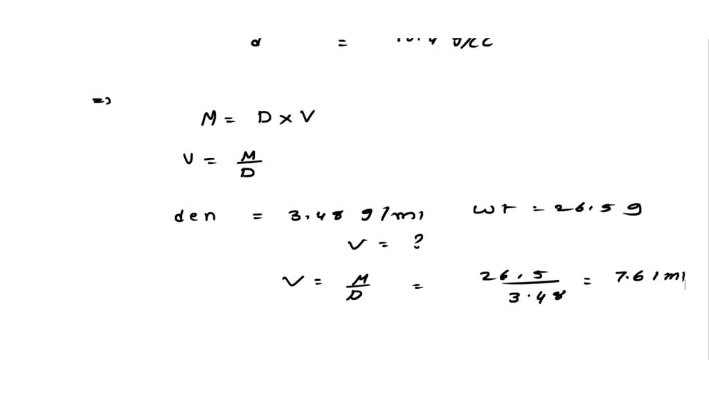 SOLVED: Problems: A metal object of weight (mass) 164 grams had a ...