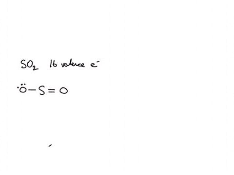 draw the lewis structure for so2 by following the octet rule on all ...