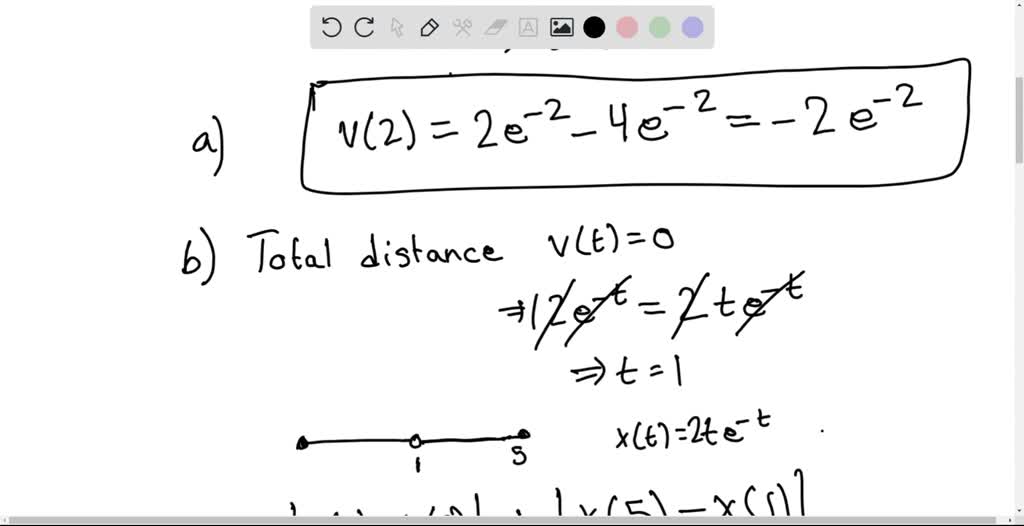 SOLVED: A particle moves on the x-axis so that its position at anytime t greater than or equal ...