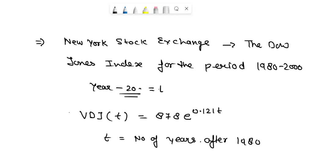 SOLVED: 2a. The Dow Jones index is a stock market index for the New ...
