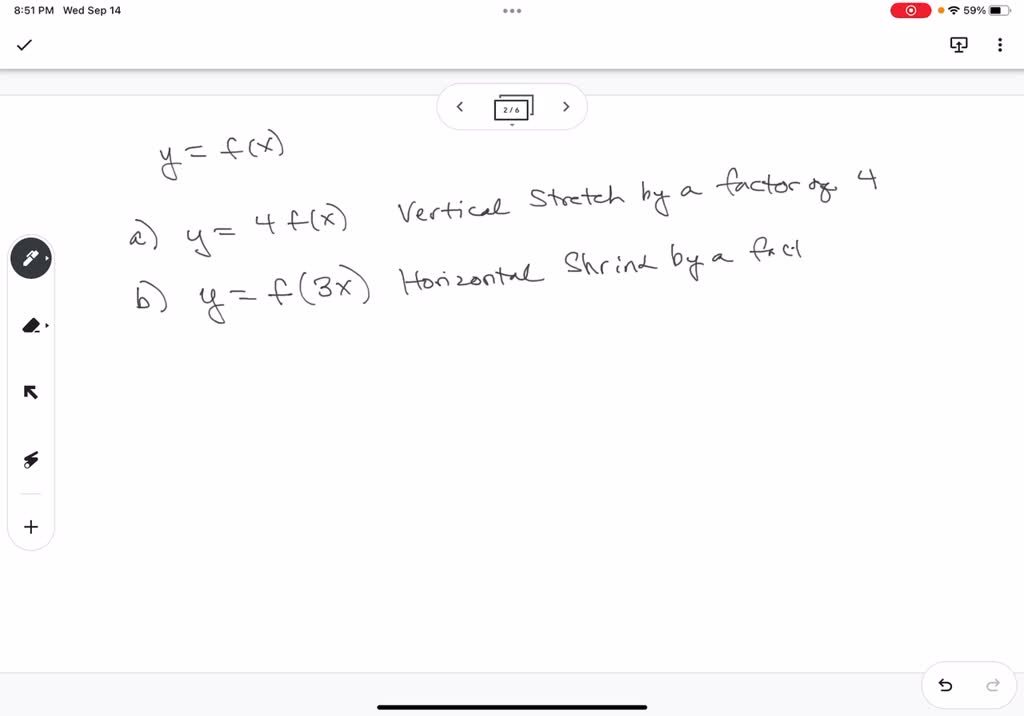 Solved 5 Use Words And Mapping Notation To Describe How The Graph Of 6904