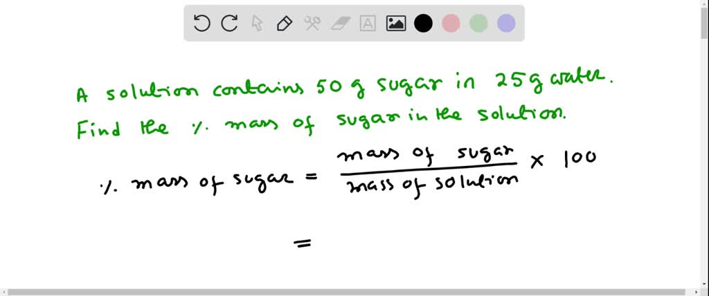 SOLVED: We dissolve 2.45 g of sugar in 200.0 g water. what is the mass ...