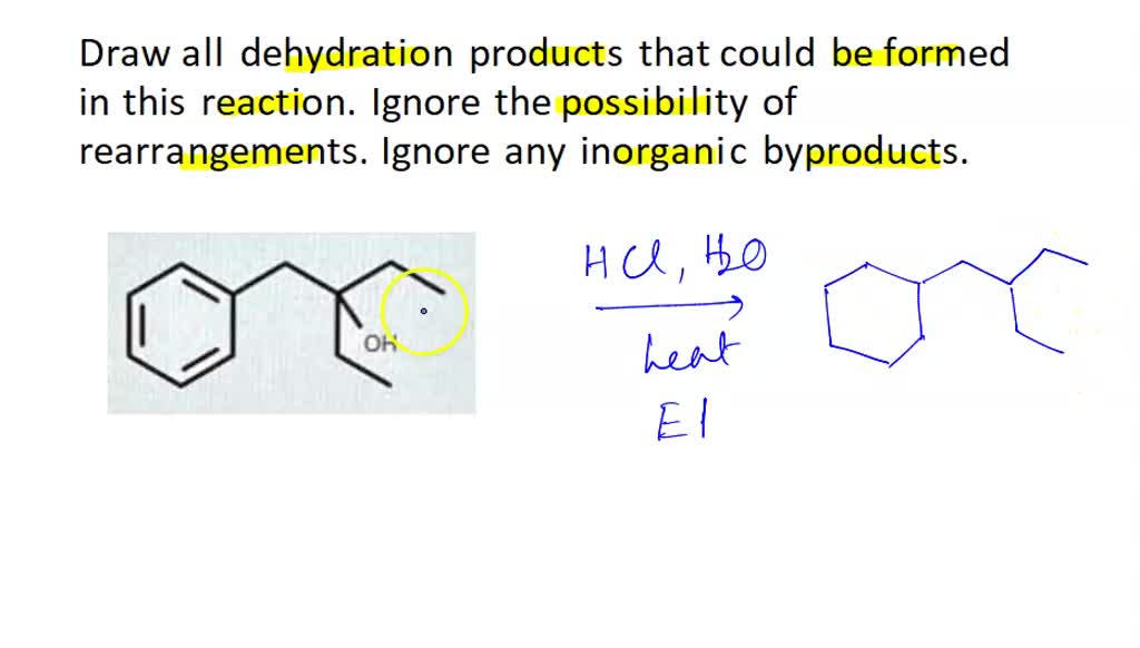 SOLVED: Draw the reaction of each possible basic unknown (p ...