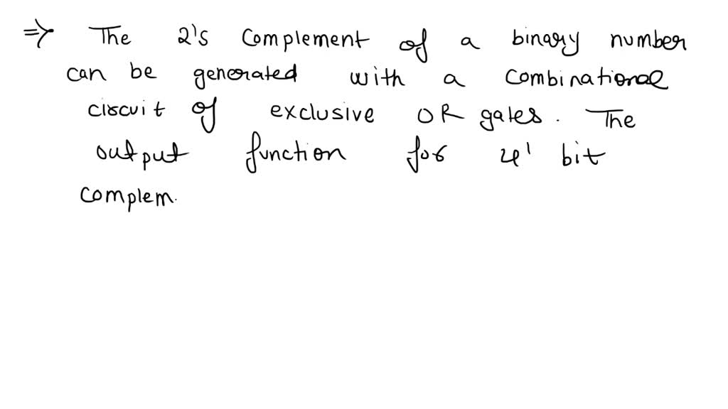 Solved Sketch The Circuit Of A 4 Bit Binary Addersubtractor With One 7252