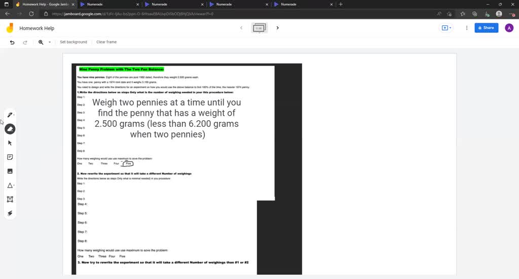 SOLVED: Nine Penny Problem with The Two Pan Balance: You have nine ...