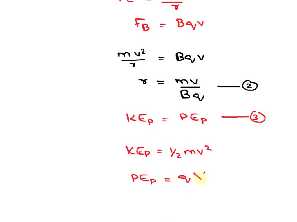 SOLVED: A proton is accelerated through a potential difference V, subjected to a uniform ...