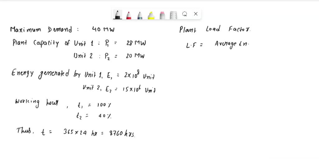 SOLVED: Q1. Assume that both units are operating at all times and the ...