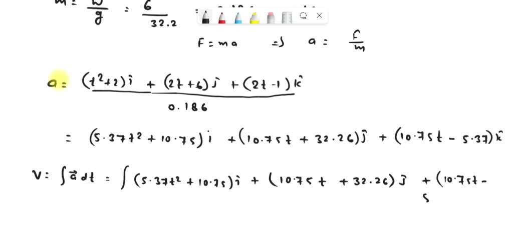 SOLVED: The 6-lb particle is subjected to the action of its weight and ...