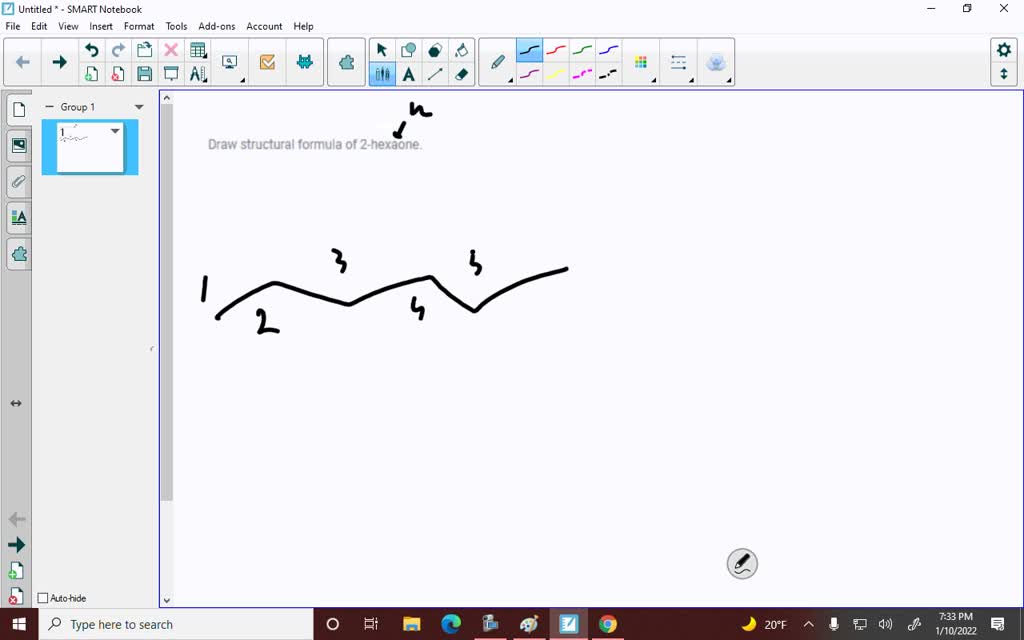 SOLVED: Draw structural formula of 2-hexaone. SOLVED: Draw structural formula of 2-hexaone.