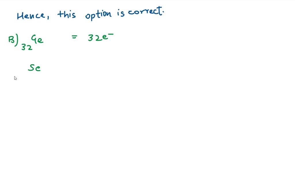 SOLVED: In which of the following sets do all species have the same number of electrons? A) F ...