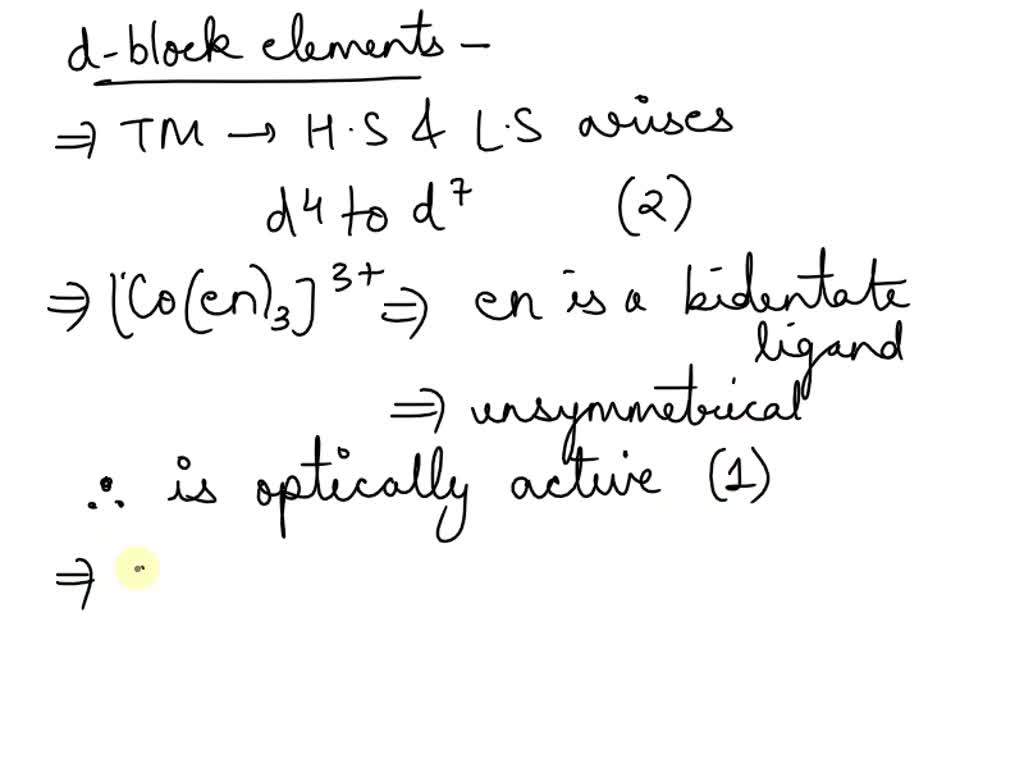 SOLVED: Consider the 'following complexes and answer the questions ...