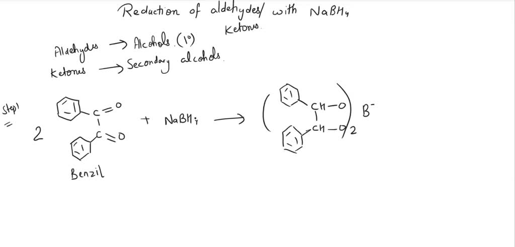 SOLVED: The reaction of sodium borohydride with ketones proceeds rapidly at room temperature ...