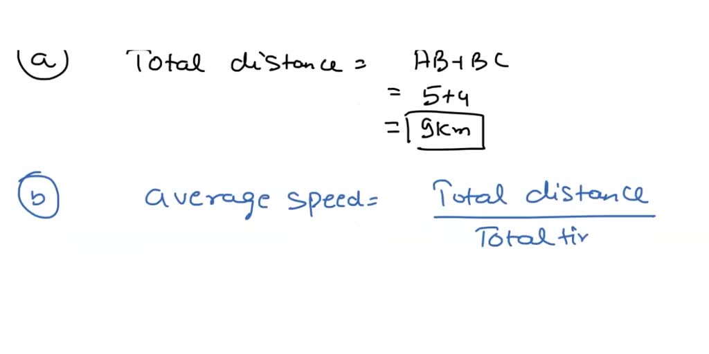 A boy run 5km due west and return back to travel a further distance of ...