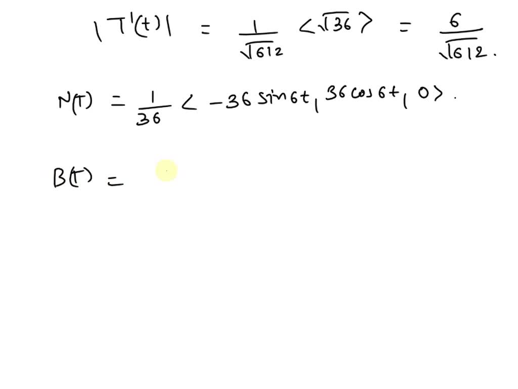 SOLVED: Consider the following: sin(6t), cos(6t), 2 = 24t; (0, 1, 4t ...