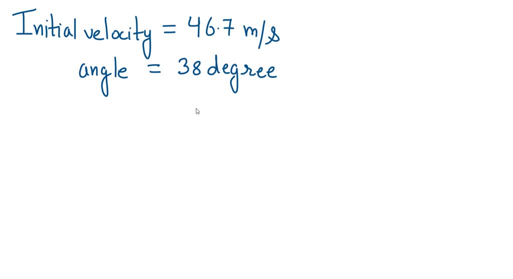 SOLVED: 'A catapult on level ground fires rock t a 380 angle above the ...
