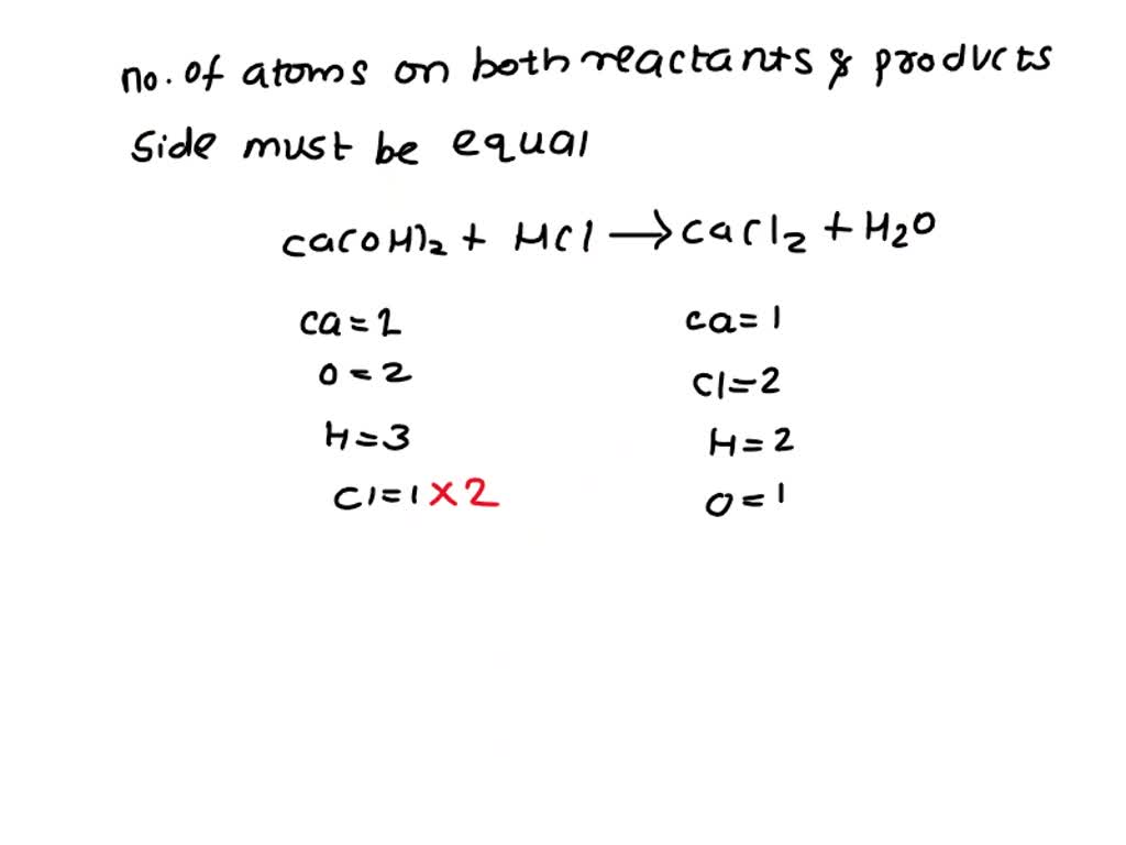 SOLVED: When the following molecular equation is balanced using the ...