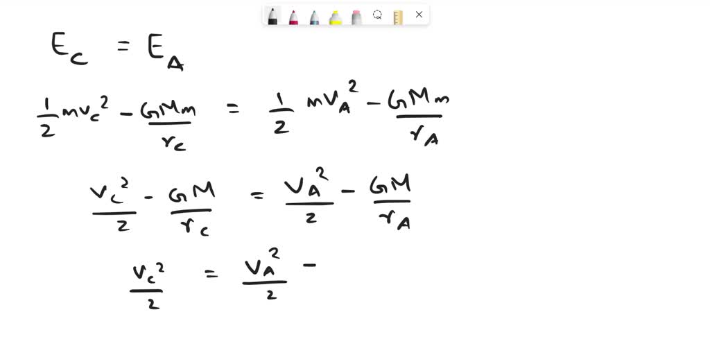 Solved A Satellite In An Elliptic Orbit Around The Earth Its Speed At