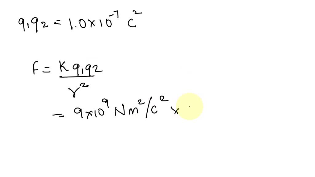 SOLVED: write an equation to calculate the force between two objects if ...