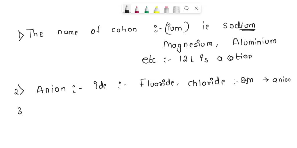 SOLVED: Give the name and formula of the compound formed from the elements 12L and 53M.