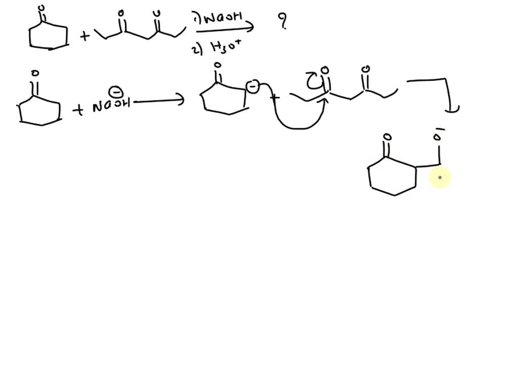 SOLVED: Draw the major product of this aldol addition reaction.Ignore ...