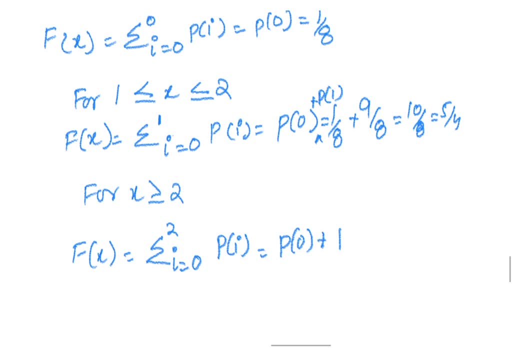 SOLVED: consider the following function p(x) = k(x^2 + 1), x = 0, 1, 2. What is the value of the ...