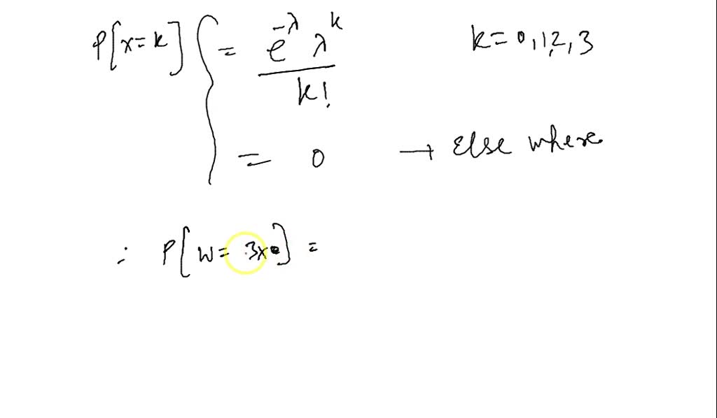 Solved Suppose X Is Poisson Distributed With Parameter λ05 Find Pxk For K012 And 3 
