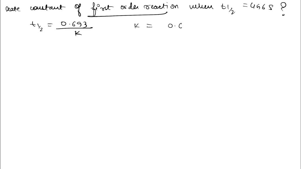 Solved A First Order Reaction Is 40 0 Complete In 5 Minutes What Is