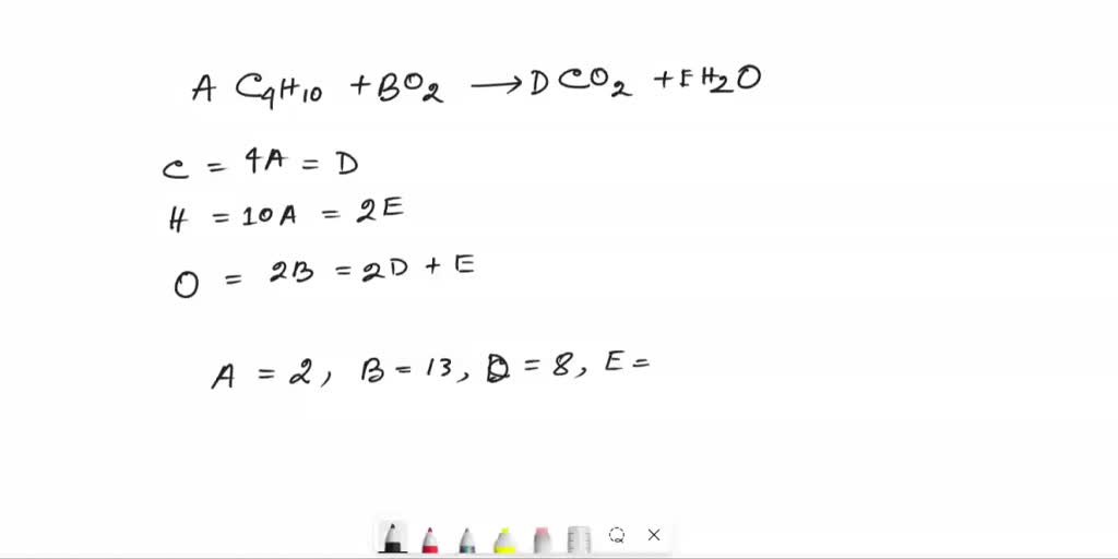 SOLVED: Balance the chemical equation below: What is the stoichiometric ...